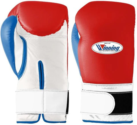 Winning Velcro Boxing Gloves - Red · White · Blue – Winning Boxing Gloves